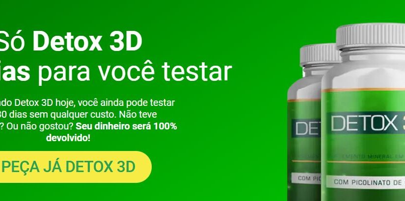 Detox 3D tem garantia de 30 Dias - Emagreça de Uma Vez